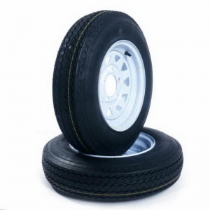 Roadstar 2PCS 5.30-12 LRC Bias Trailer Tires with White Rim - roadstarmall